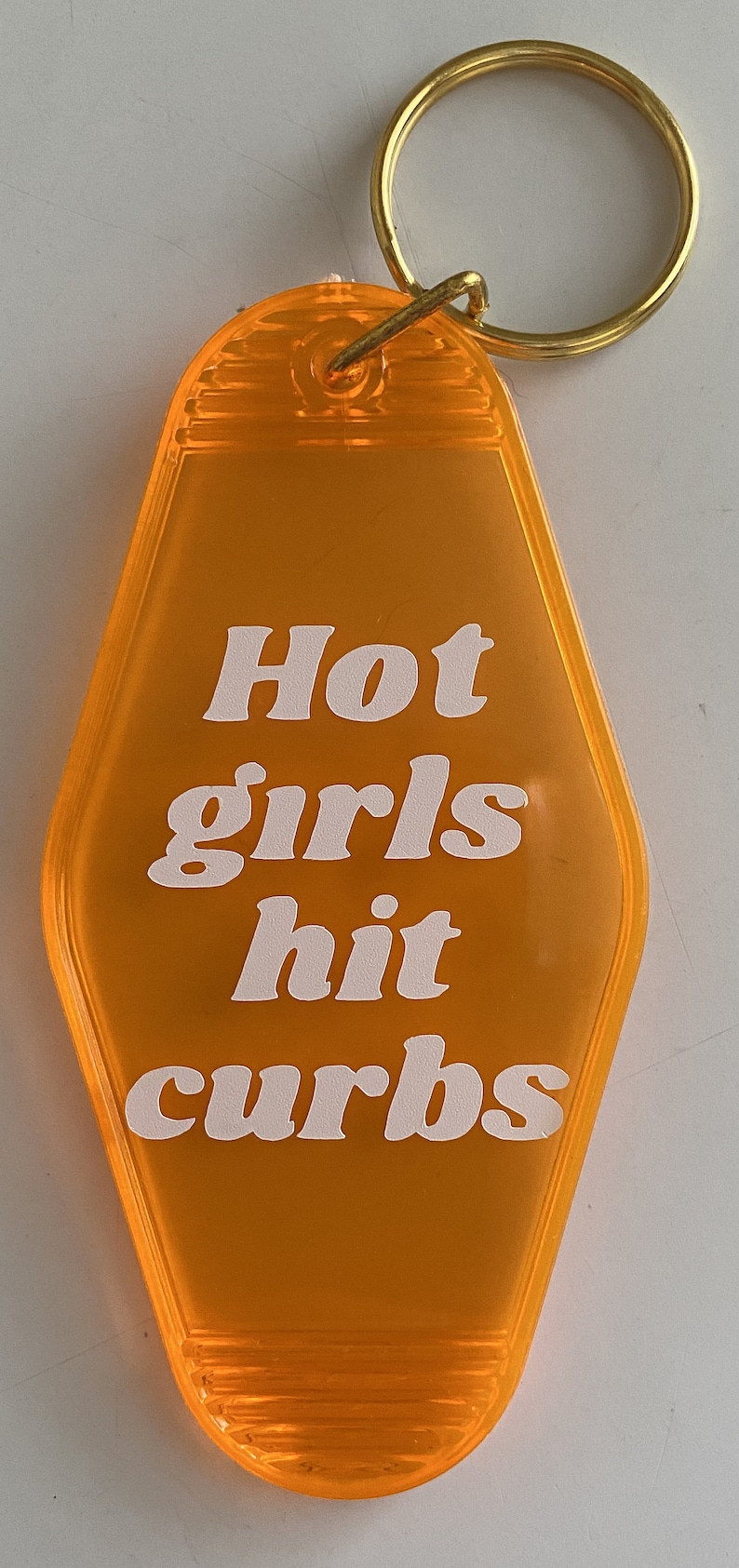 Hot Girls Hit Curbs Motel Keychain, Retro Keychain, Keychain, Hot Girls ...