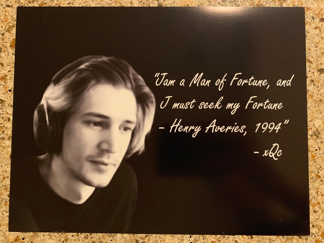 Xqc Poster jam a Man Twitch Streamer Quote for | Etsy