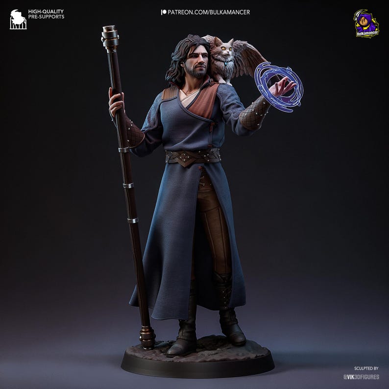Gale of Waterdeep Painted Figure | Baldurs Gate 3 Wizard | Channeling ...