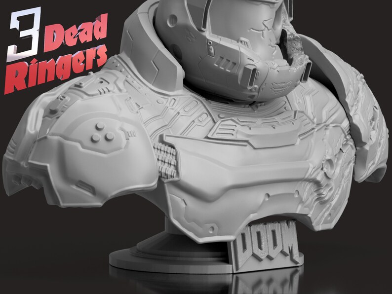 Doom Slayer Bust Resin Kit - Etsy