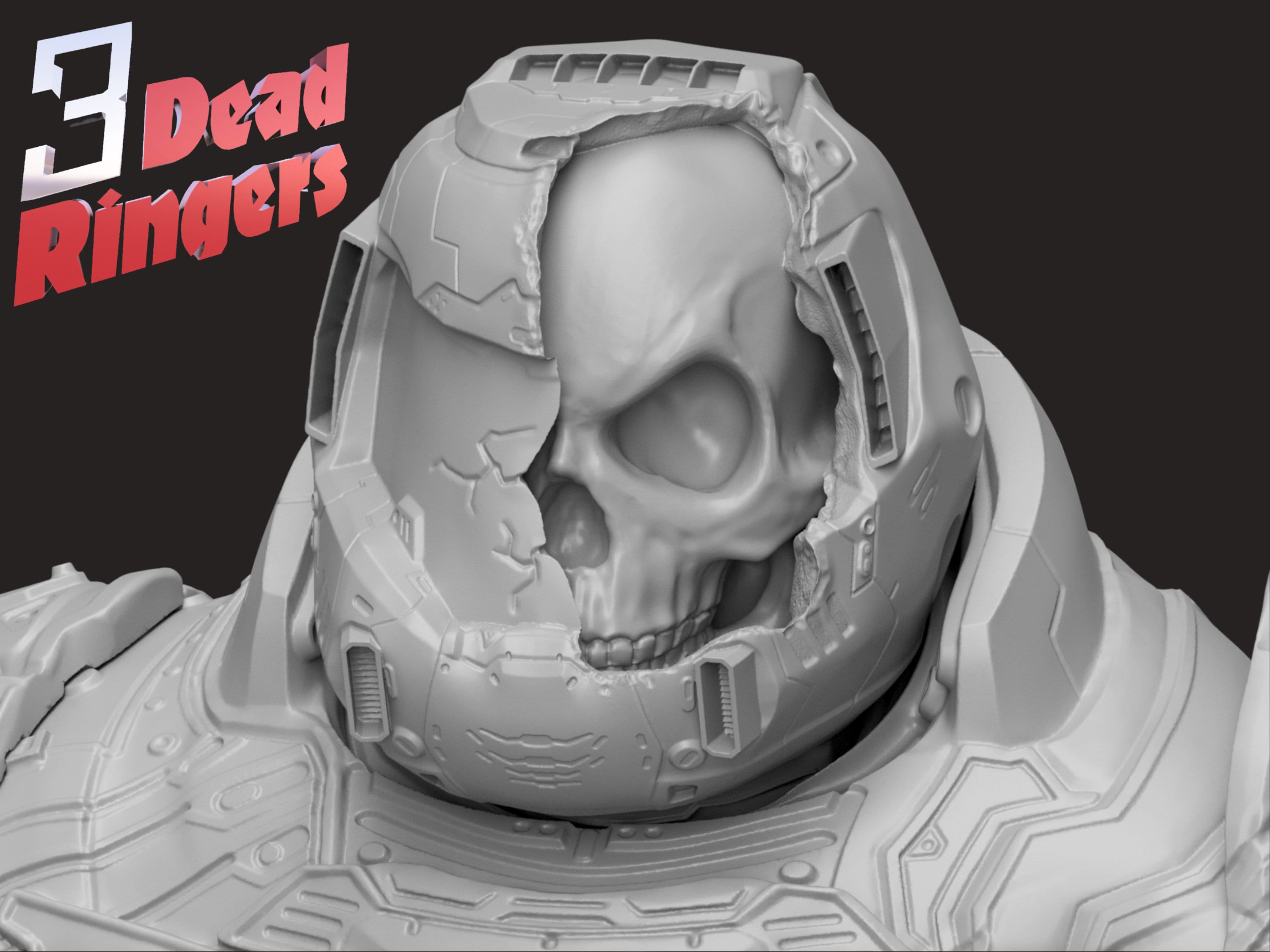 Doom Slayer Bust Resin Kit - Etsy