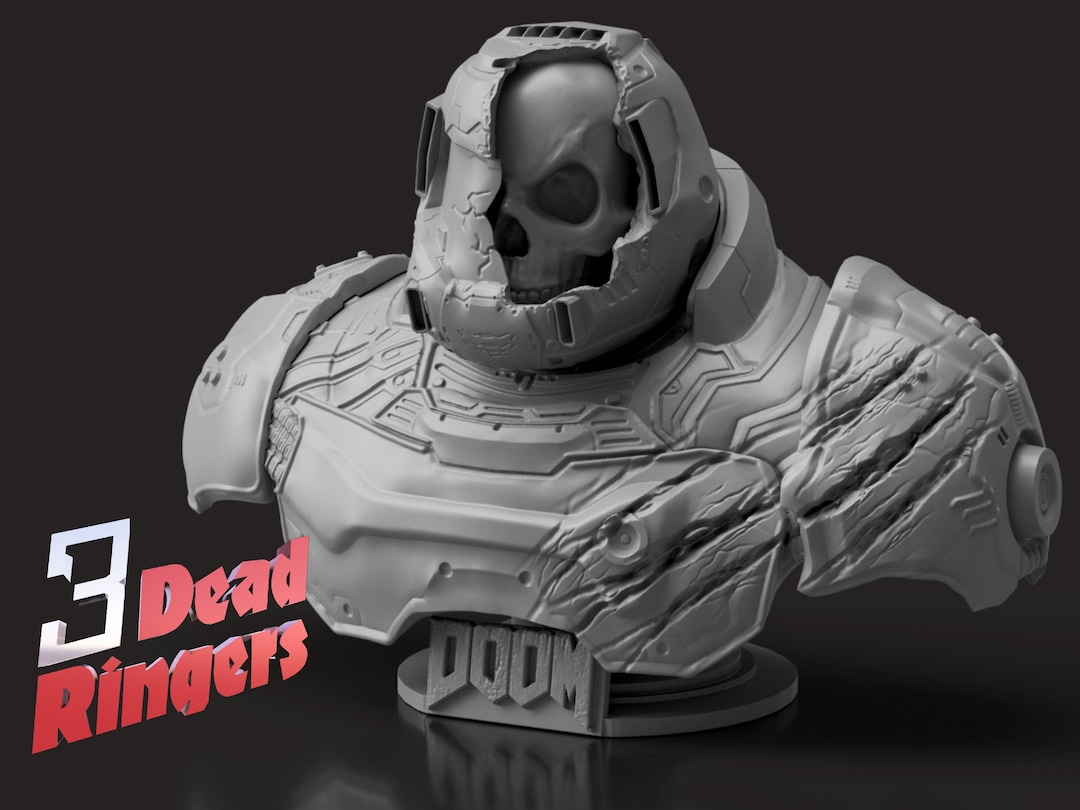 Doom Slayer Bust Resin Kit - Etsy