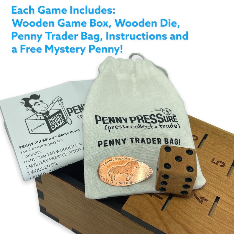 PENNY Pressure Pressed Penny Dropping Game by Pennybandz– Premium Solid ...