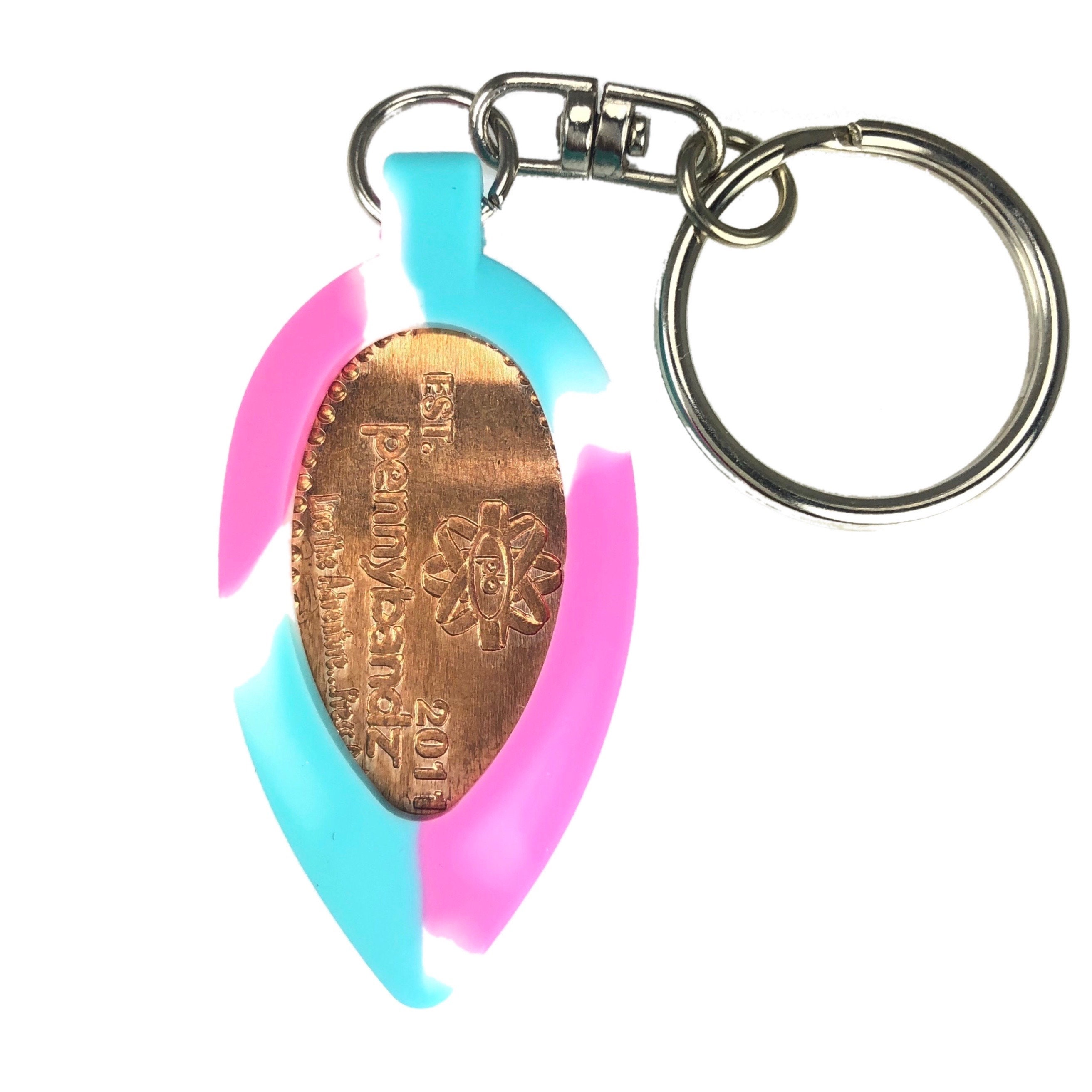 Pennybandz Wearable Souvenir Keychain Just Pop in Your Favorite Pressed ...