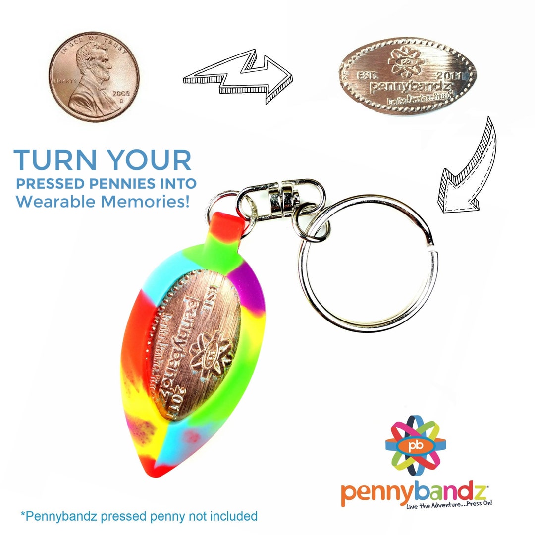 Pennybandz Wearable Souvenir Keychain Just Pop in Your Favorite Pressed ...