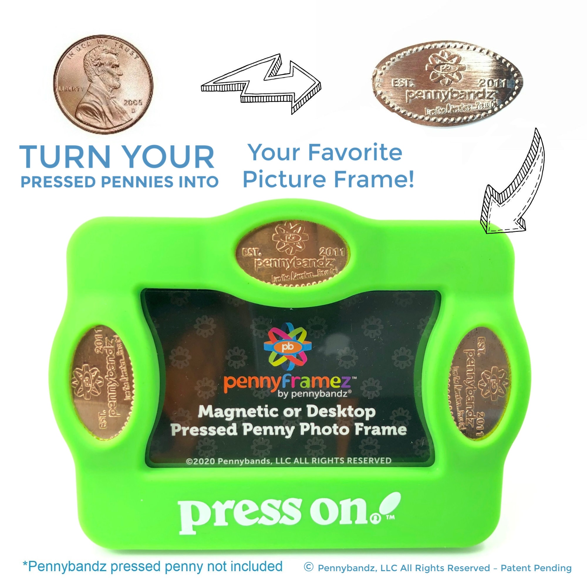 Pennyframez by Pennybandz Just Pop in Your Favorite Pressed Penny and a ...