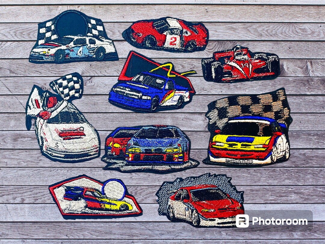 Race Cars Iron-on Patches - Etsy