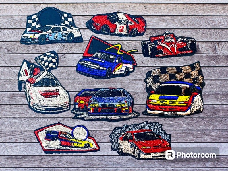 Race Cars Iron-on Patches - Etsy