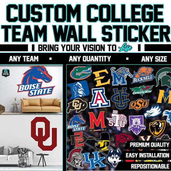 Personalized College Decal - Etsy