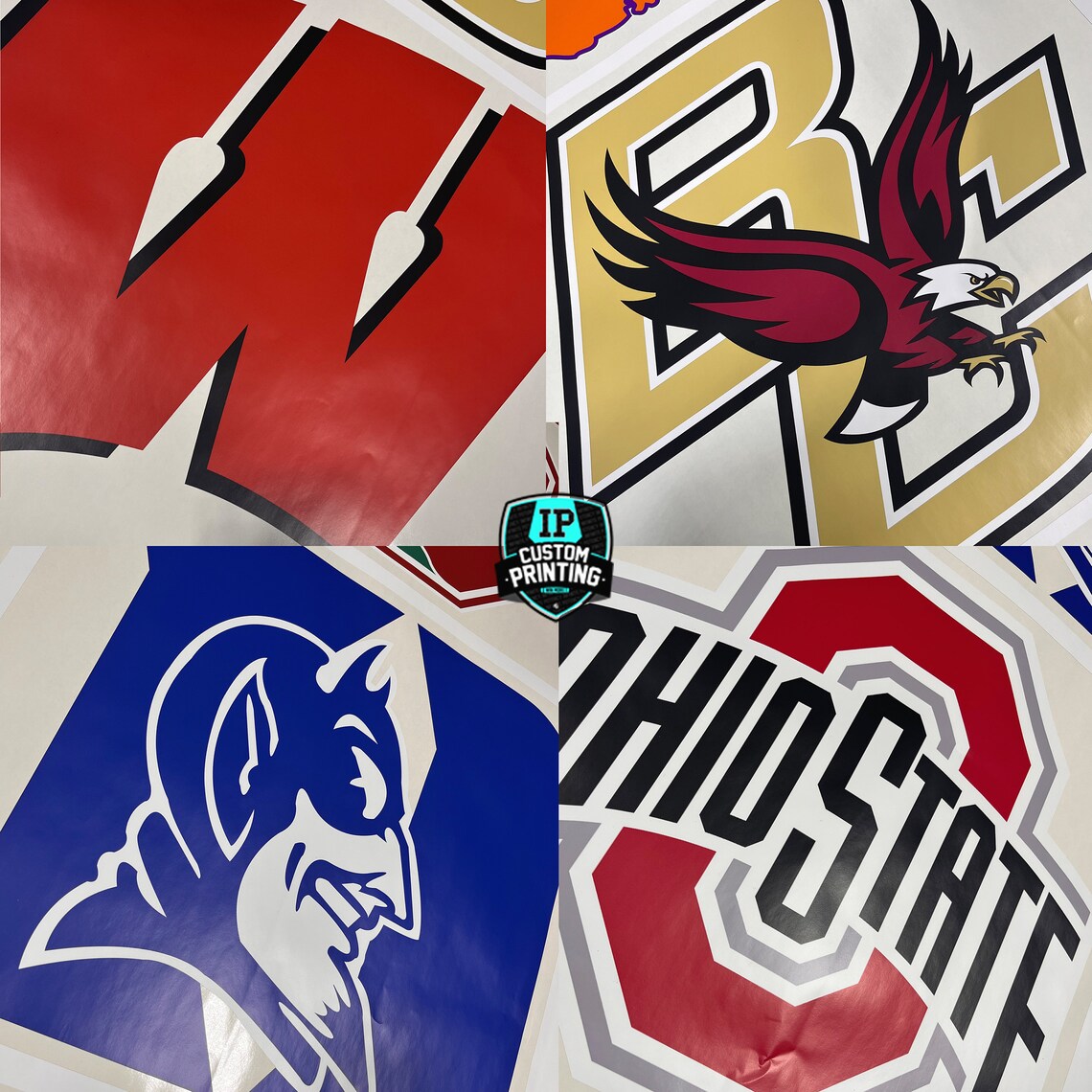 Custom NCAA Football Wall Decal: Personalized College Sports Logo ...