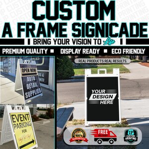 Custom Signicade A Frame Display Sign - Etsy