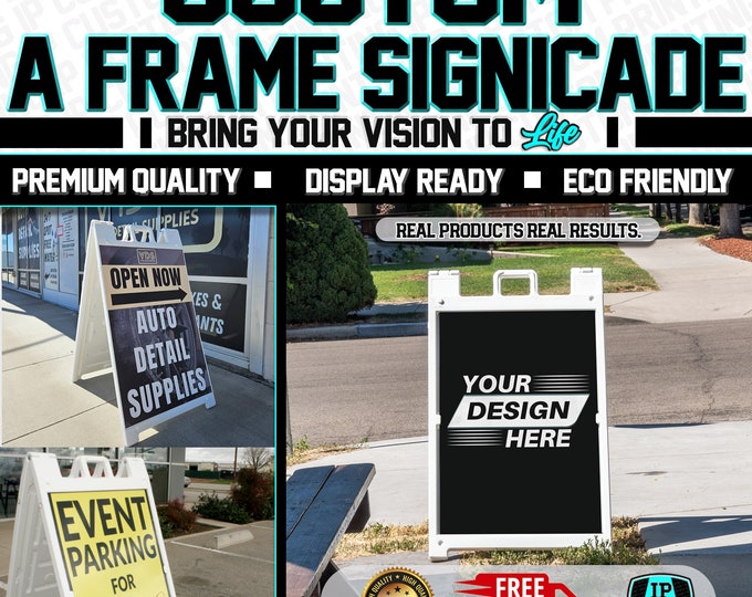 Custom Signicade A Frame Display Sign - Etsy