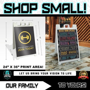 Custom Signicade A Frame Display Sign - Etsy