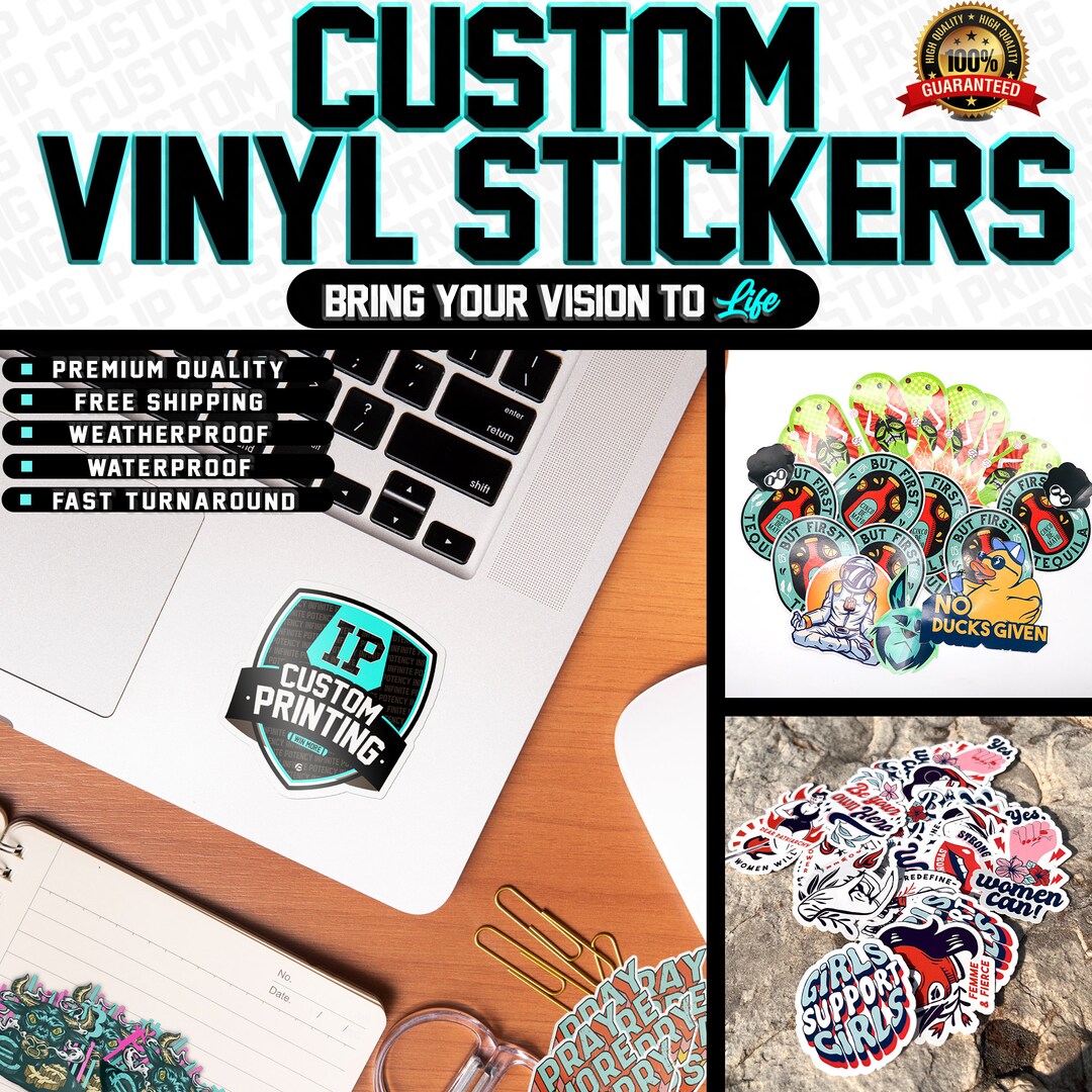 Personalized Die Cut Vinyl Sticker Custom Logo Stickers Cut - Etsy