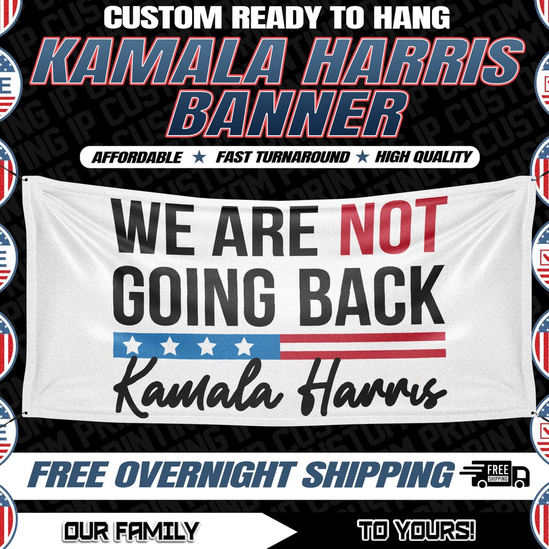 Kamala Harris 2024 Kamala Harris Custom Banner Personalized Political ...