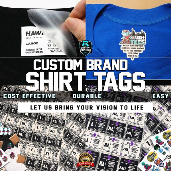 Custom Neck Label Sheet - Etsy