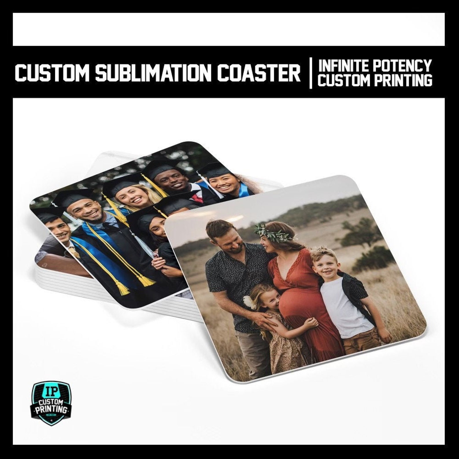 Custom Sublimation Coasters Custom Coaster Sublimation | Etsy