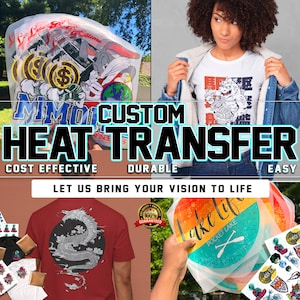 Custom DTF Transfers, Personalized DTF Prints, Full Color Heat Transfer ...