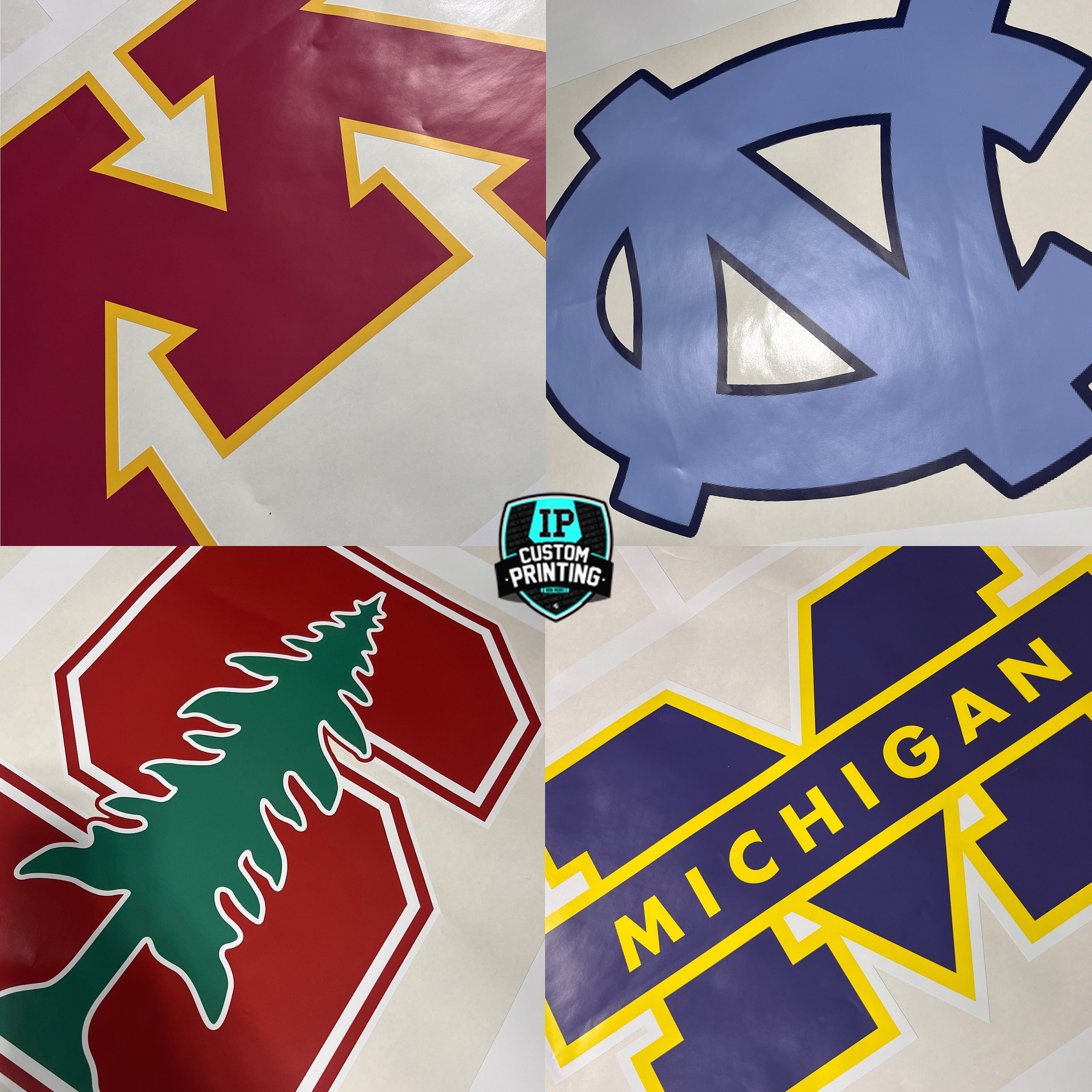 Custom NCAA Football Wall Decal: Personalized College Sports Logo ...