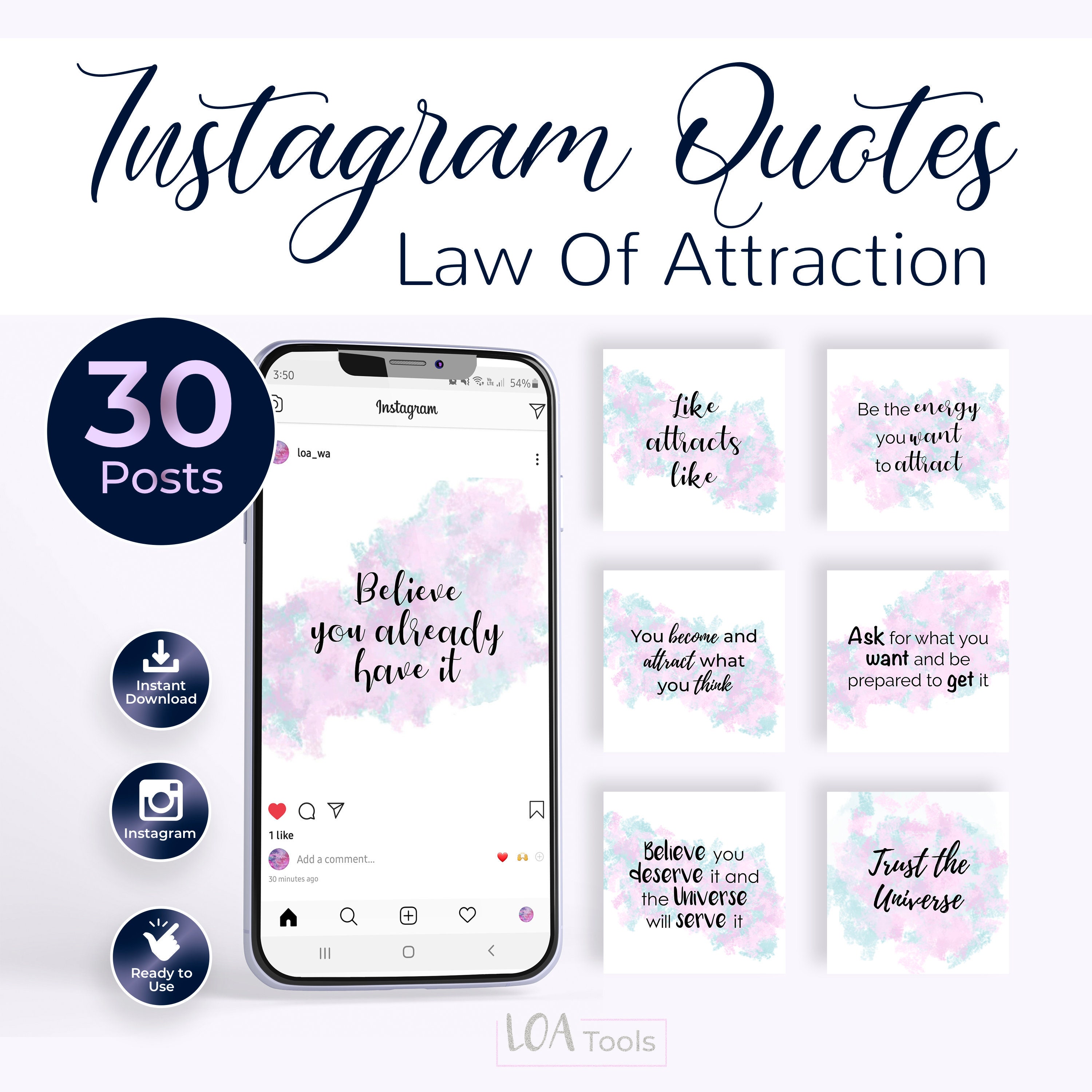 Law of Attraction Instagram Quotes, Manifestation Quote Posts ...