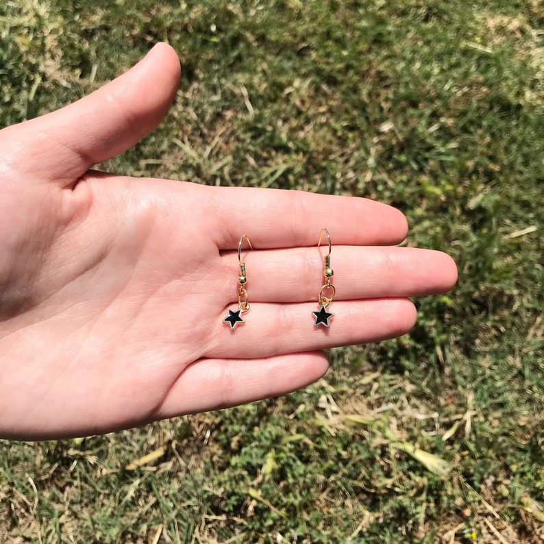 Simple Star Earrings, Space Jewelry Accessory - Etsy