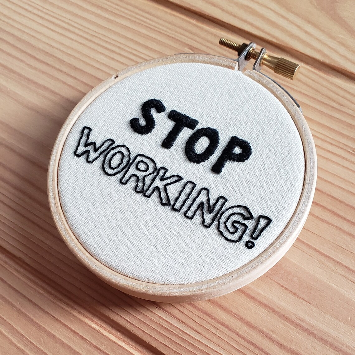 Anti-work Art Radical Embroidery Anti-capitalist Gift - Etsy