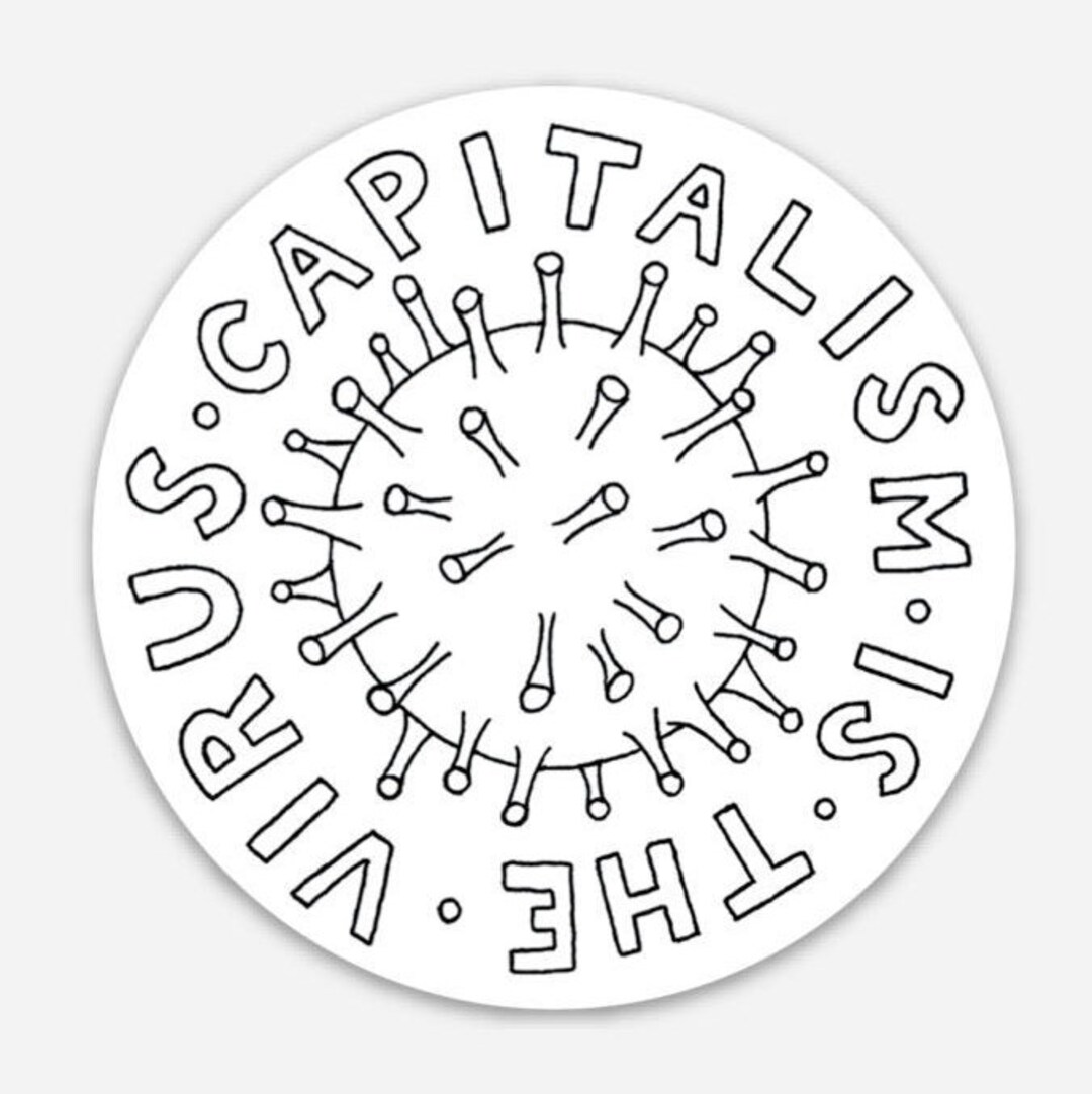 Anti-capitalist Sticker | Socialist Decal | Anarchist Gift | Capitalism ...