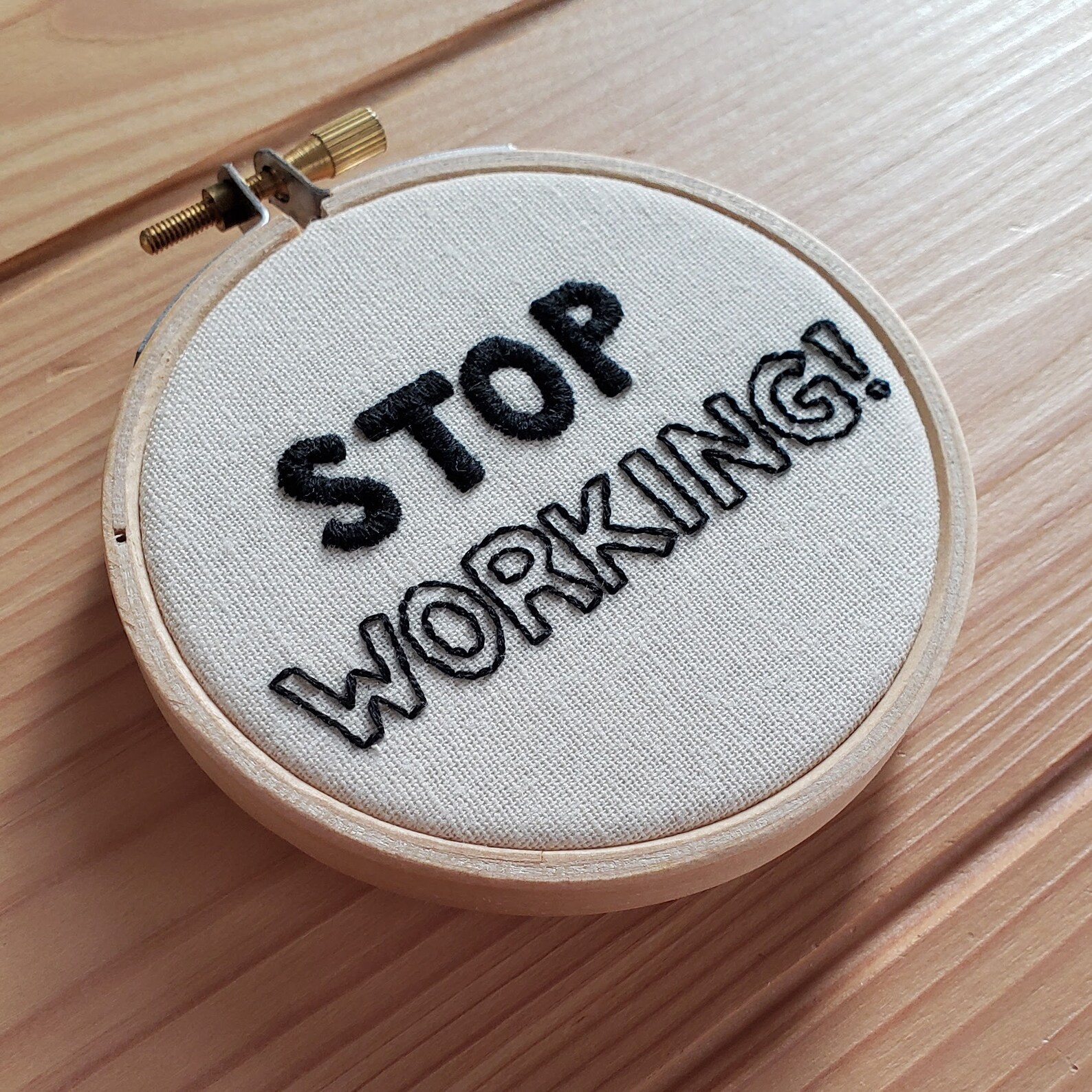 Anti-work Art Radical Embroidery Anti-capitalist Gift - Etsy