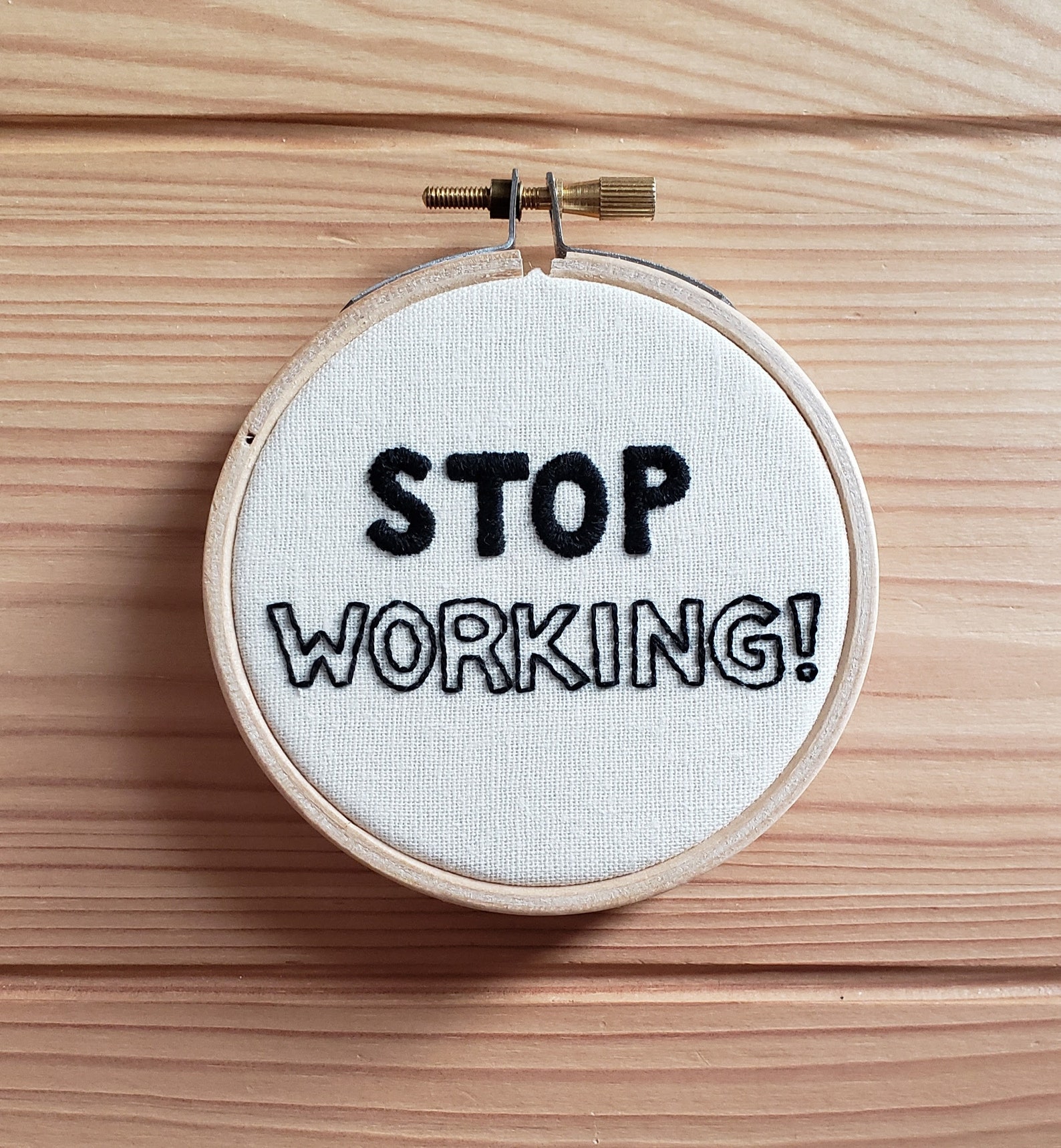 Anti-work Art Radical Embroidery Anti-capitalist Gift | Etsy
