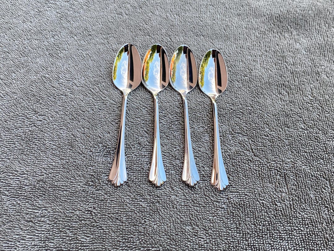 Oneida Royal Flute Community Stainless Flatware Set of 4 Demitasse ...