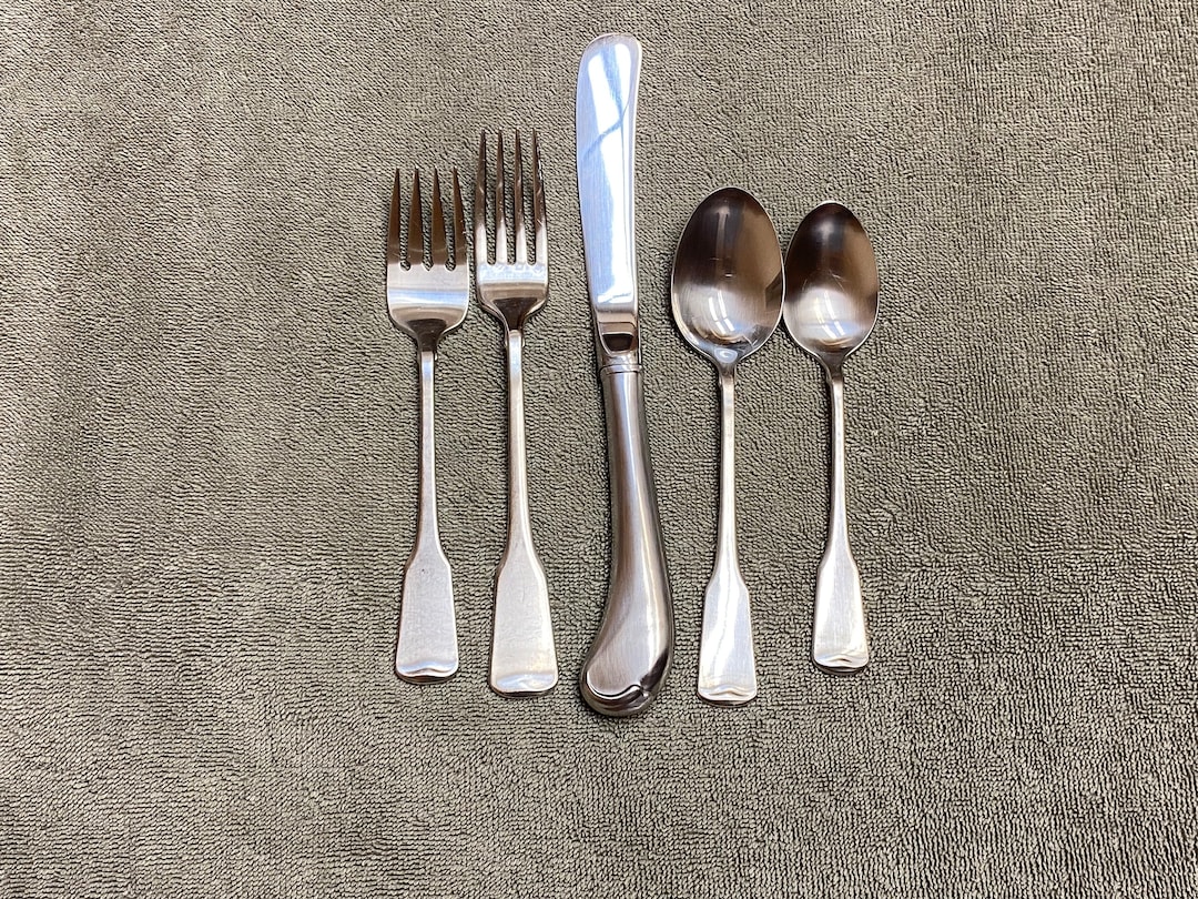 Oneida American Colonial Satin Stainless Flatware ONE-5 Pc Place ...