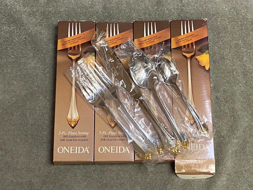 Oneida Golden Kenwood USA Community Stainless Flatware 20 Piece Set - Etsy