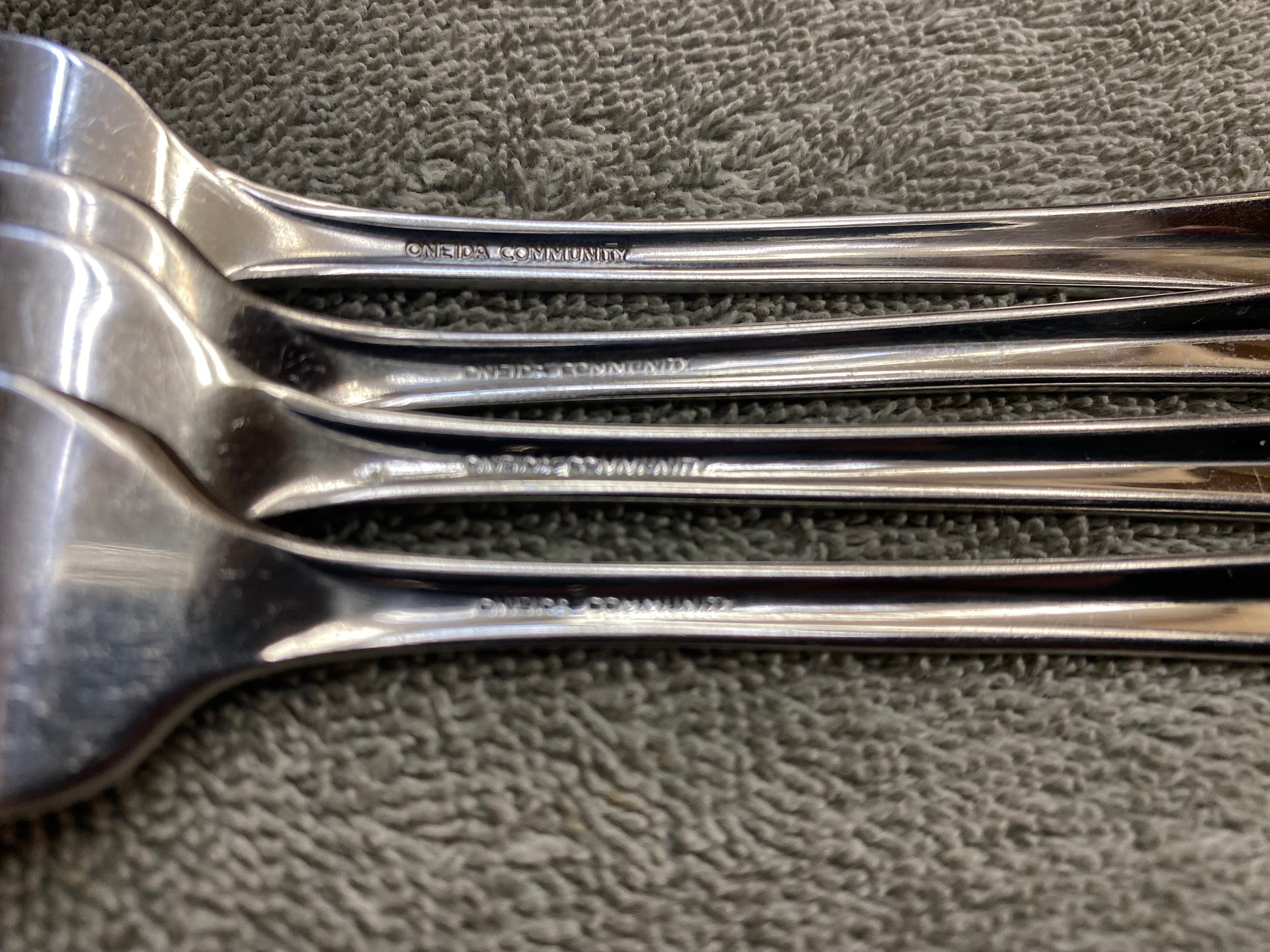 Oneida Royal Flute Community Stainless Flatware 4 Dinner Forks 7-3/4 - Etsy