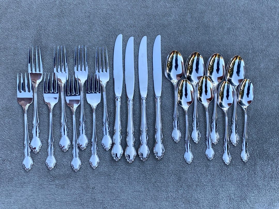 Oneida Dover Glossy Heirloom Stainless Flatware 20 Piece Set Excellent! - Etsy