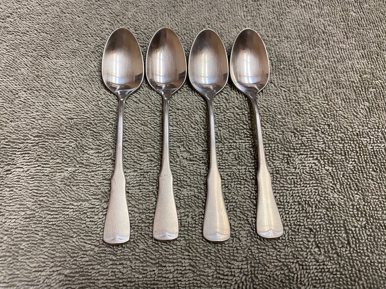Oneida Patrick Henry Community Stainless Flatware Set of 4 Demitasse ...