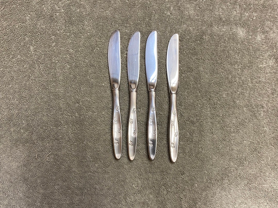Easterling Floret Tuscan Ware Stainless Flatware 4 Butter Spreader 7 - Etsy