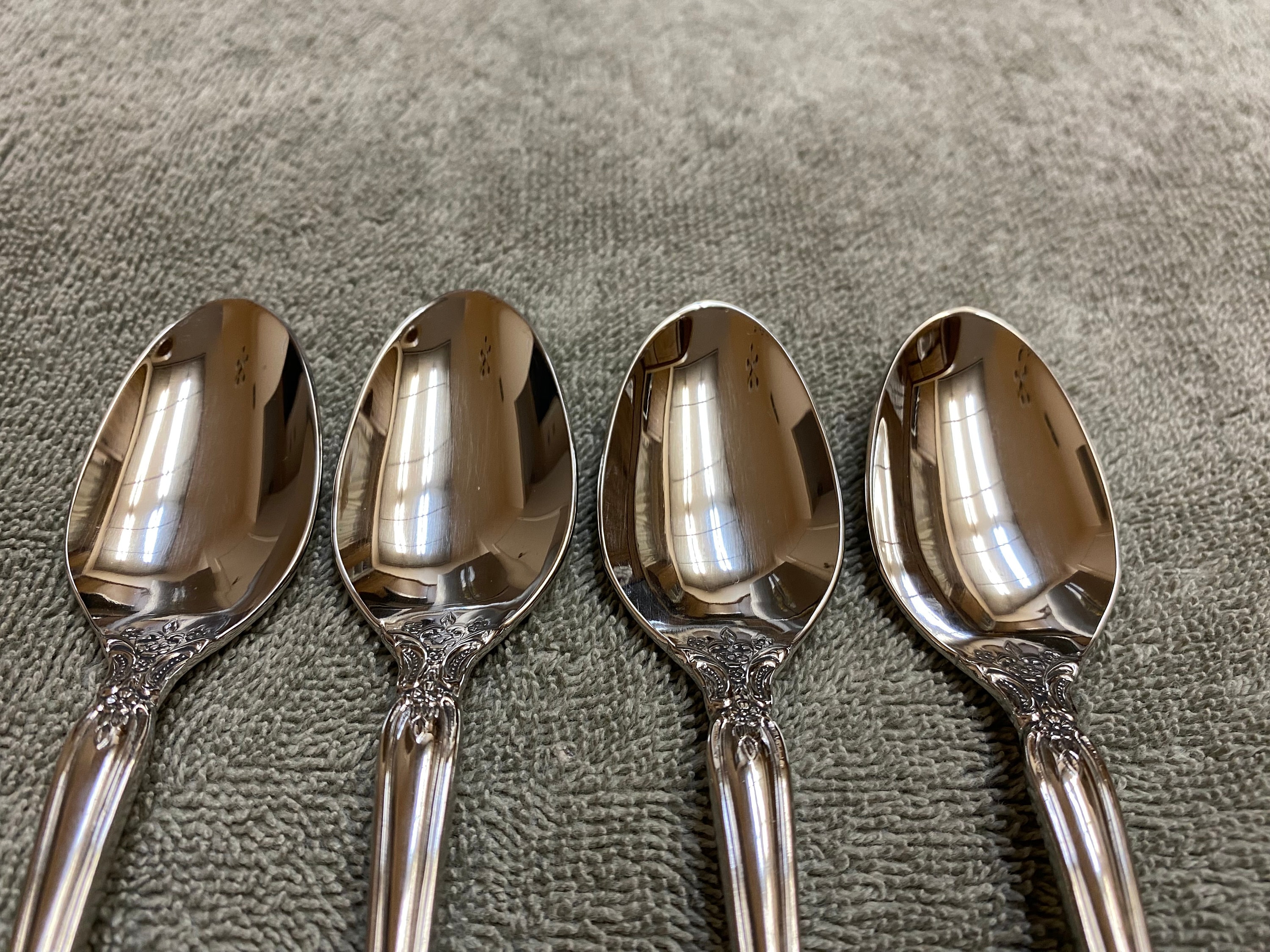 Oneida Michelangelo Heirloom Stainless Flatware 4 Iced Tea Spoons 7-1/2 ...