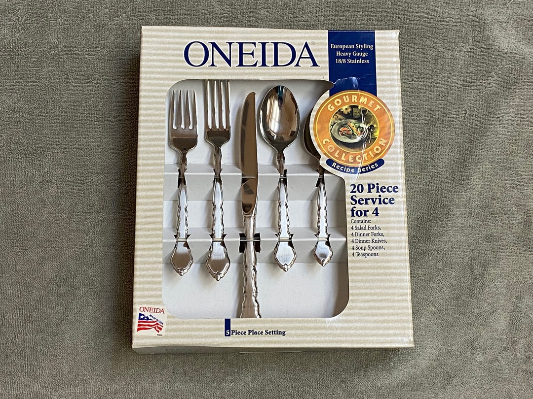 Oneida Satinique Community Stainless Flatware 20 Piece Set UNUSED - Etsy