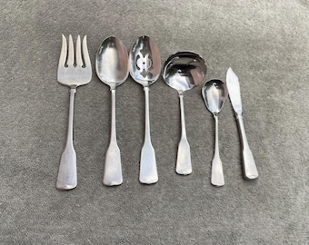 50 Pc Set Oneida AMERICAN COLONIAL Heirloom Cube Stainless Satin ...