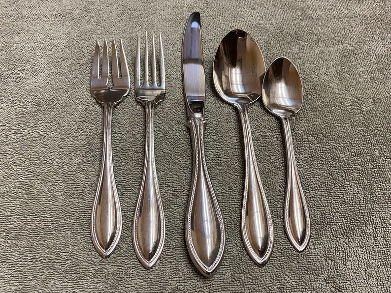 Oneida American Harmony Arbor 18/8 Stainless Steel USA Flatware 20 Pc ...
