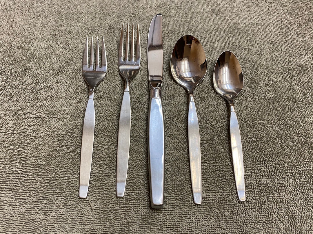 Oneida Frostfire Community Stainless Flatware One-5 Pc Place - Etsy