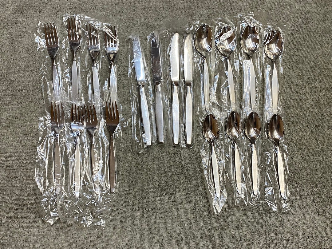 Oneida Frostfire Community Stainless Flatware 20 Piece Set UNUSED - Etsy