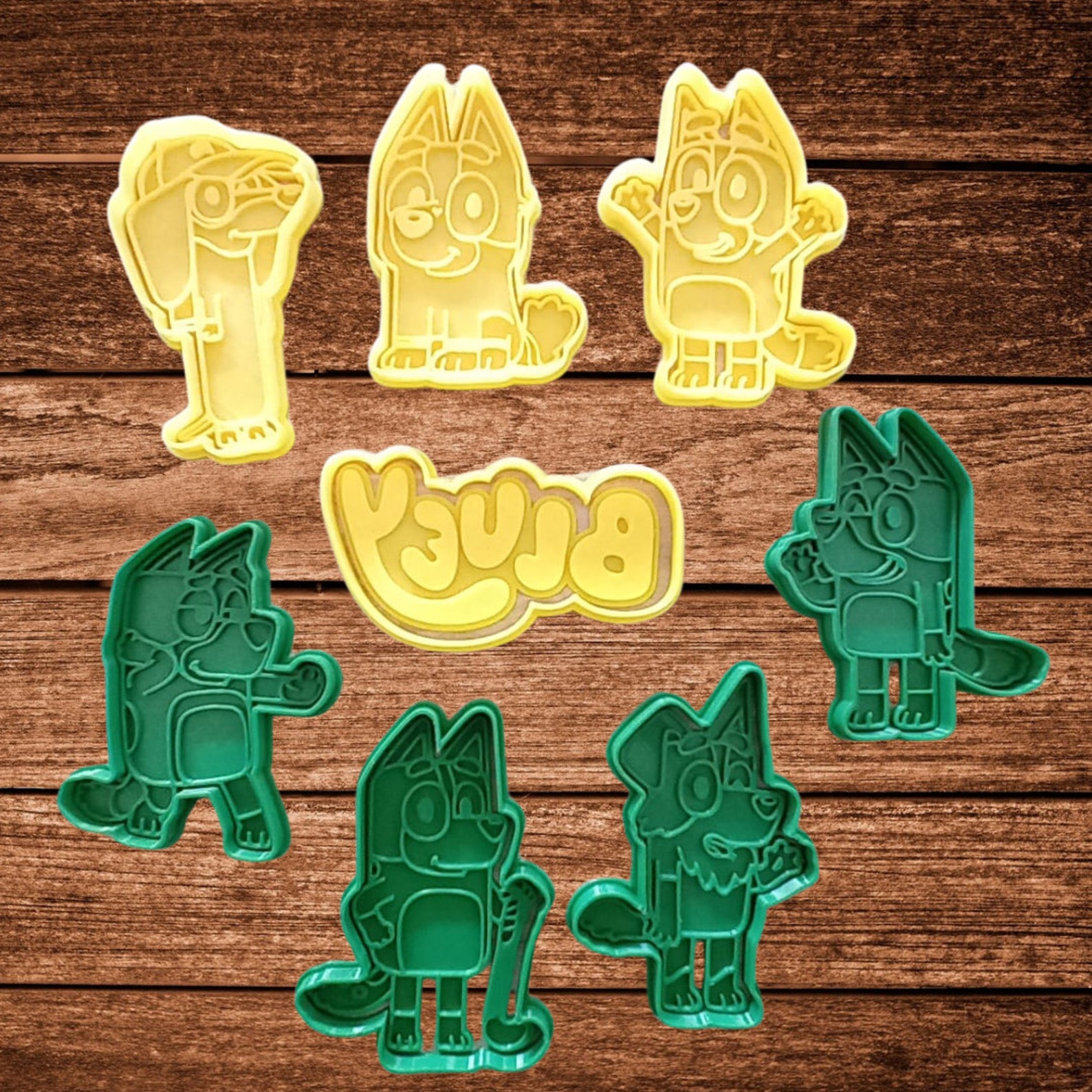 Bluey Cookie Cutters Collection: Whimsical 3 to 4-inch Delights ...