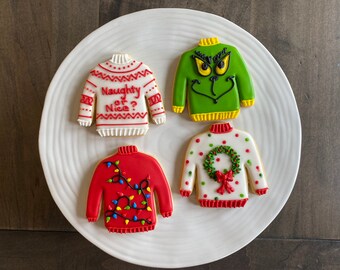 Ugly Sweater Cookie Decorating Kit | Christmas Cookies | DIY Cookie Kit ...