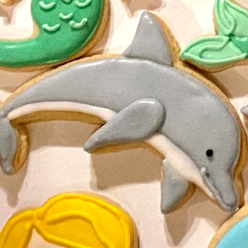 Dolphin Cookie - Etsy