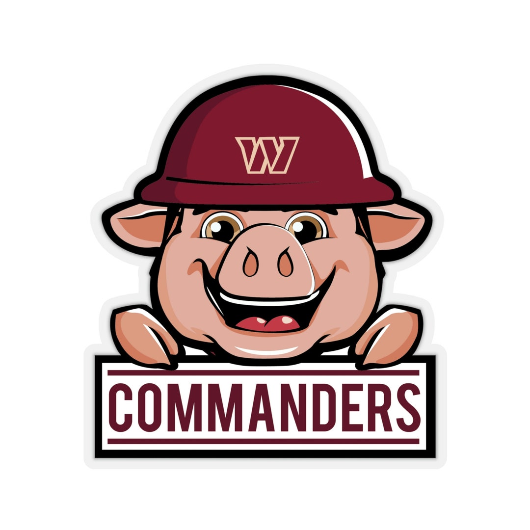 Washington Commanders Major Tuddy Mascot Stickers, Major Tuddy Gift ...