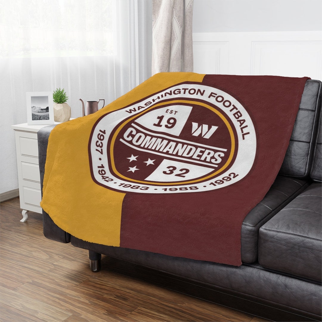 Washington Commanders Football Blanket Washington Commanders - Etsy