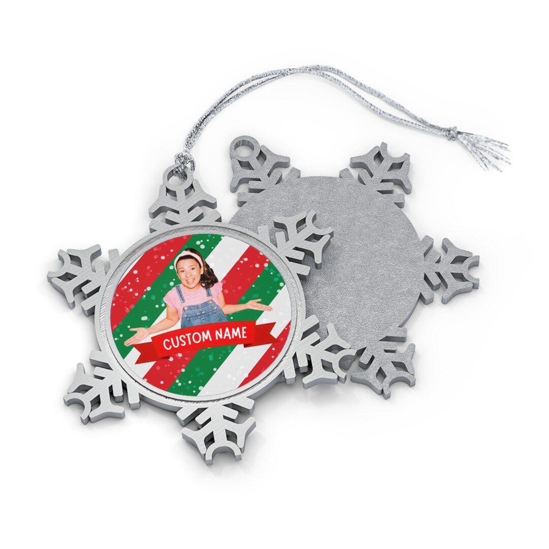 Ms. Rachel Custom Christmas Ornament Gift Pewter Snowflake - Etsy