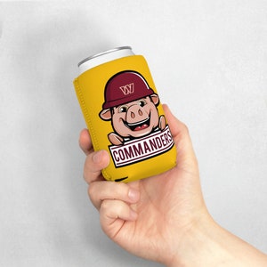 Washington Commanders Major Tuddy Mascot Can Cooler Sleeve - Etsy