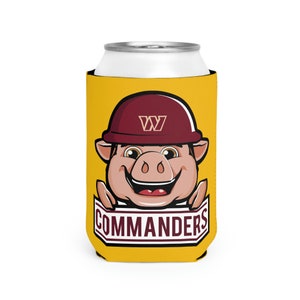 Washington Commanders Major Tuddy Mascot Can Cooler Sleeve - Etsy